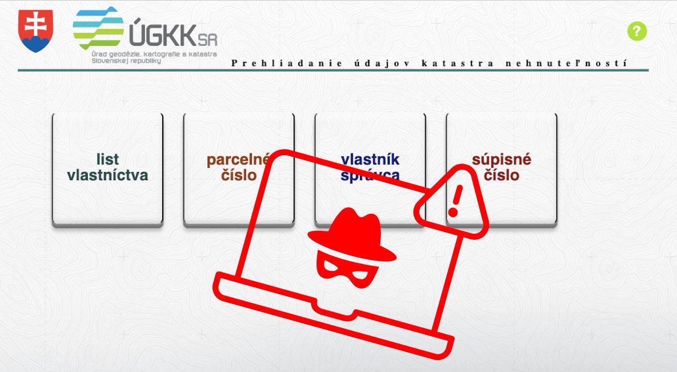 Kataster SR je znovu online, aj keď s výpadkami | Peniaze.sk
